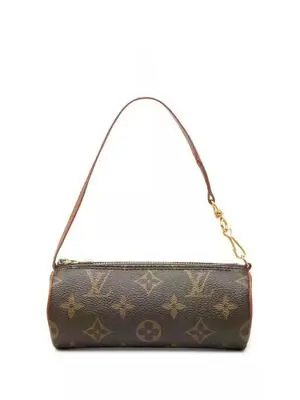 LOUIS VUITTON Monogram Papillon Pochette Handbag - Brown