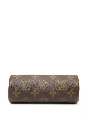 LOUIS VUITTON Monogram Papillon Pochette Handbag - Brown