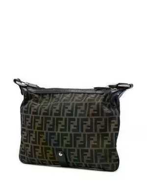 Fendi 2000-2010 Zucca Canvas Chef Zip Crossbody Bag