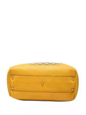 Gucci Gg Canvas Bamboo Top Handle Satchel