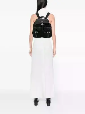 Prada Tessuto Nylon And Leather Trimmed Backpack