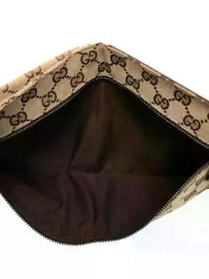 Gucci Gg Canvas Web Double Pocket Belt Bag - Neutrals