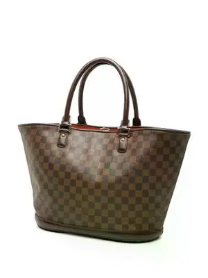 LOUIS VUITTON Damier Ebene Manosque Gm Tote Bag