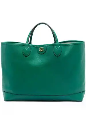 Gucci 2016-2026 Medium Calfskin Ophidia Tote Satchel - Green