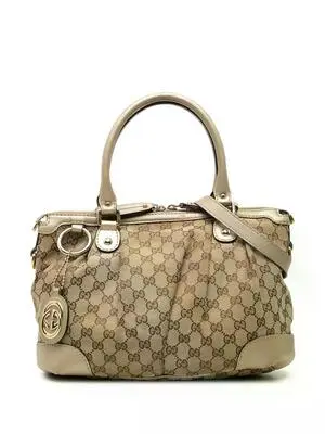 Gucci 2000-2015 Gg Canvas Sukey Satchel - Neutrals