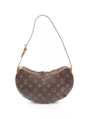 LOUIS VUITTON 2002 Monogram Croissant Shoulder Bag - Brown
