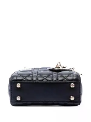 Dior Micro Lambskin Lady Satchel - Black