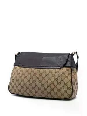 Gucci Gg Canvas Web Dressage Crossbody Bag