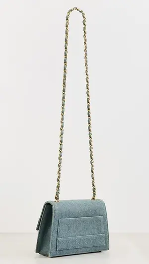 Shopbop Chanel Denim Turnlock Chain Shoulder Bag