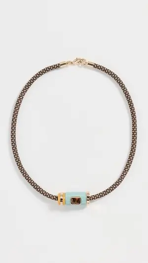 ROXANNE ASSOULIN Cylinder Cord Necklace - Cloud