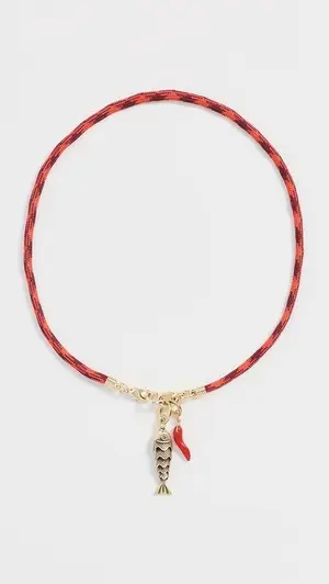 ROXANNE ASSOULIN The Happy Cord Charm Necklace - Gold
