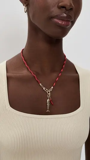 ROXANNE ASSOULIN The Happy Cord Charm Necklace