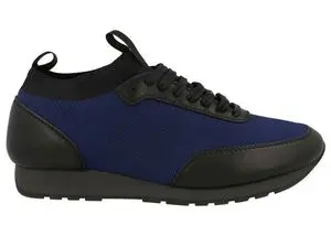 Brioni Mesh Sockcollar Runner Sneakersin - Bluette/black