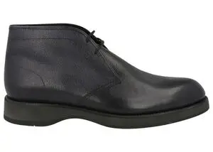 Brioni Desert Leather Ankle Boots - Midnight Blue