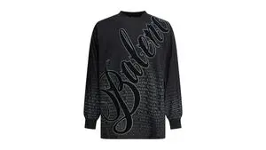 Balenciaga Crewneck Sweat-shirt Print T-shirt - Black