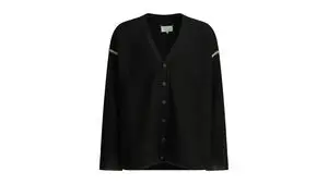 MAISON MARGIELA Wool Patches Cardigan - Black