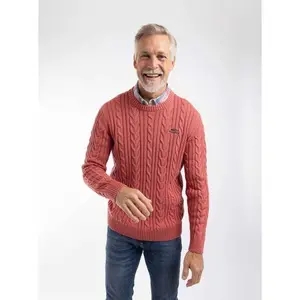 WEIRD FISH Griffen Cable Knit Jumper - Nantucket