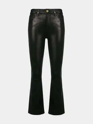 FRAME Le Crop Mini Boot Trousers - Black