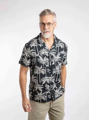 WEIRD FISH Holborn Printed Short Sleeve Shirt