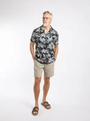 WEIRD FISH Holborn Printed Short Sleeve Shirt