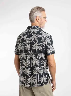 WEIRD FISH Holborn Printed Short Sleeve Shirt