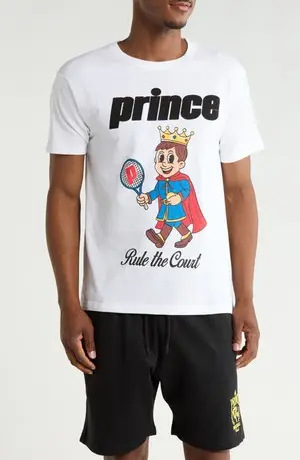 PRINCE Graphic Print Cotton-blend T-shirt