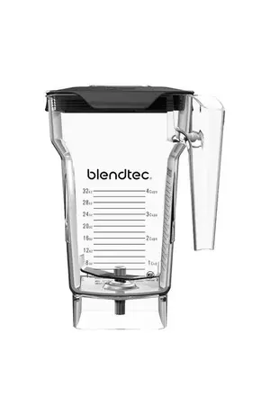 BLENDTEC Fourside Jar Four Sided, Professional-grade Blender Jar, Vented Latching Lid - Clear