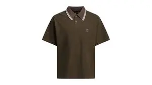 Needles Polo Buttons And Logo Shirt - Brown