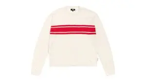 StÜssy Lightweight Striped Sweater - Bone