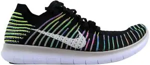 Nike Free Rn Flyknitblue Lagoon - Black/white/volt