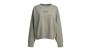 GANNI Crewneck Logo Sweatshirt - Grey
