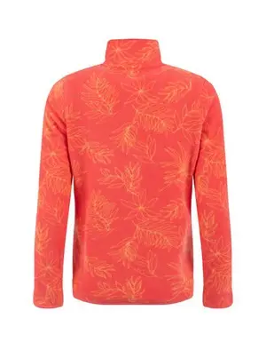 WEIRD FISH Rochelle Full Zip Printed Microfleece Jacket - Flamingo