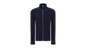MAISON MARGIELA Cotton And Wool Zippered Cardigan - Blue