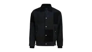 Comme Des Garçons Tone-on-tone Patchwork Jacket