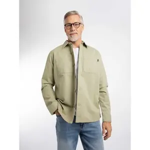 WEIRD FISH Bear Workwear Twill Overshirt