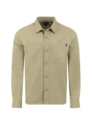 WEIRD FISH Bear Workwear Twill Overshirt