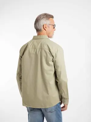 WEIRD FISH Bear Workwear Twill Overshirt