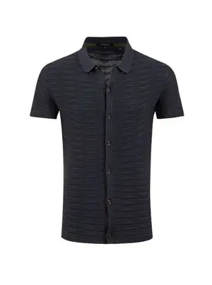 WEIRD FISH Tod Short Sleeve Knitted Polo Shirt