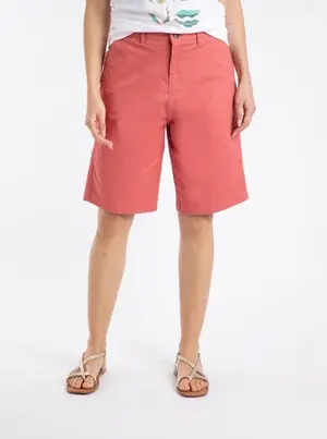 WEIRD FISH Annalise Knee Length Chino Shorts - Nantucket