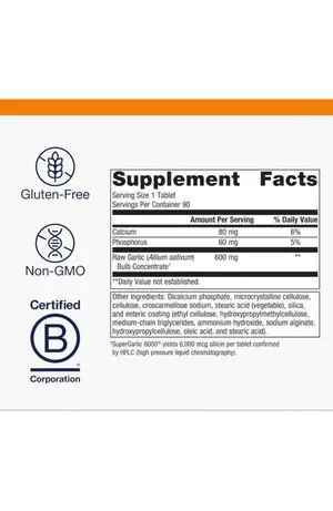 METAGENICS Supergarlic High-potency Garlic Supplement 90 Tablets