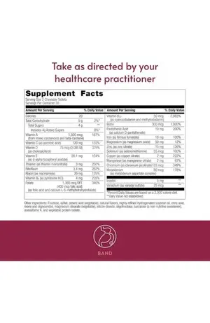 BARIATRIC ADVANTAGE Chewable Multi Rp Multivitamin With Iron Copper And Essential Nutrients 60 Count