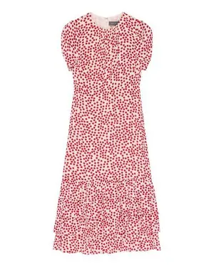 Mint Velvet Polka Dot Ruffle Midi Dress