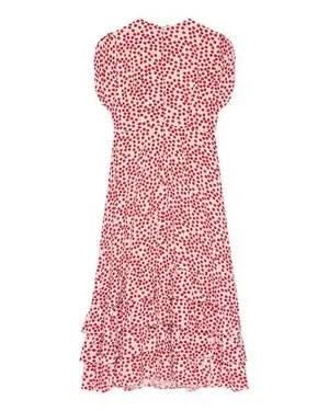 Mint Velvet Polka Dot Ruffle Midi Dress