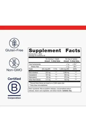 METAGENICS Meta-sitosterol Plant Sterol Complex Cardiovascular Support Supplement 90 Tablets