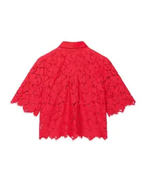 Mint Velvet Lace Cropped Shirt