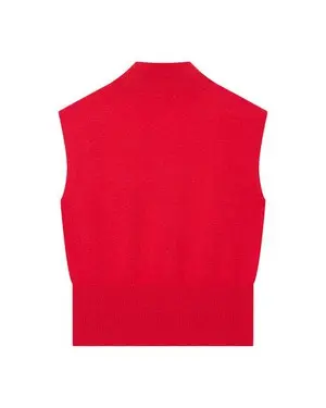 Mint Velvet Sleeveless High Neck Wool Blend Knit Top