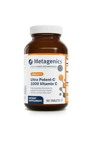 METAGENICS Ultra Potent Buffered Vitamin C Supplement 1000mg 90 Tablets - None