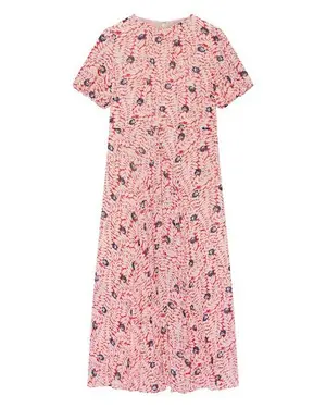 Mint Velvet Printed Puff Sleeve Maxi Dress