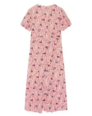 Mint Velvet Printed Puff Sleeve Maxi Dress
