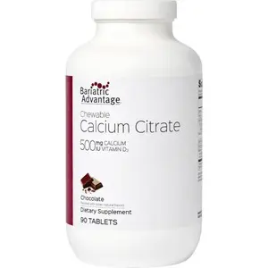BARIATRIC ADVANTAGE Calcium Citrate Chewable 500 Mg Supplement 90 Count - None